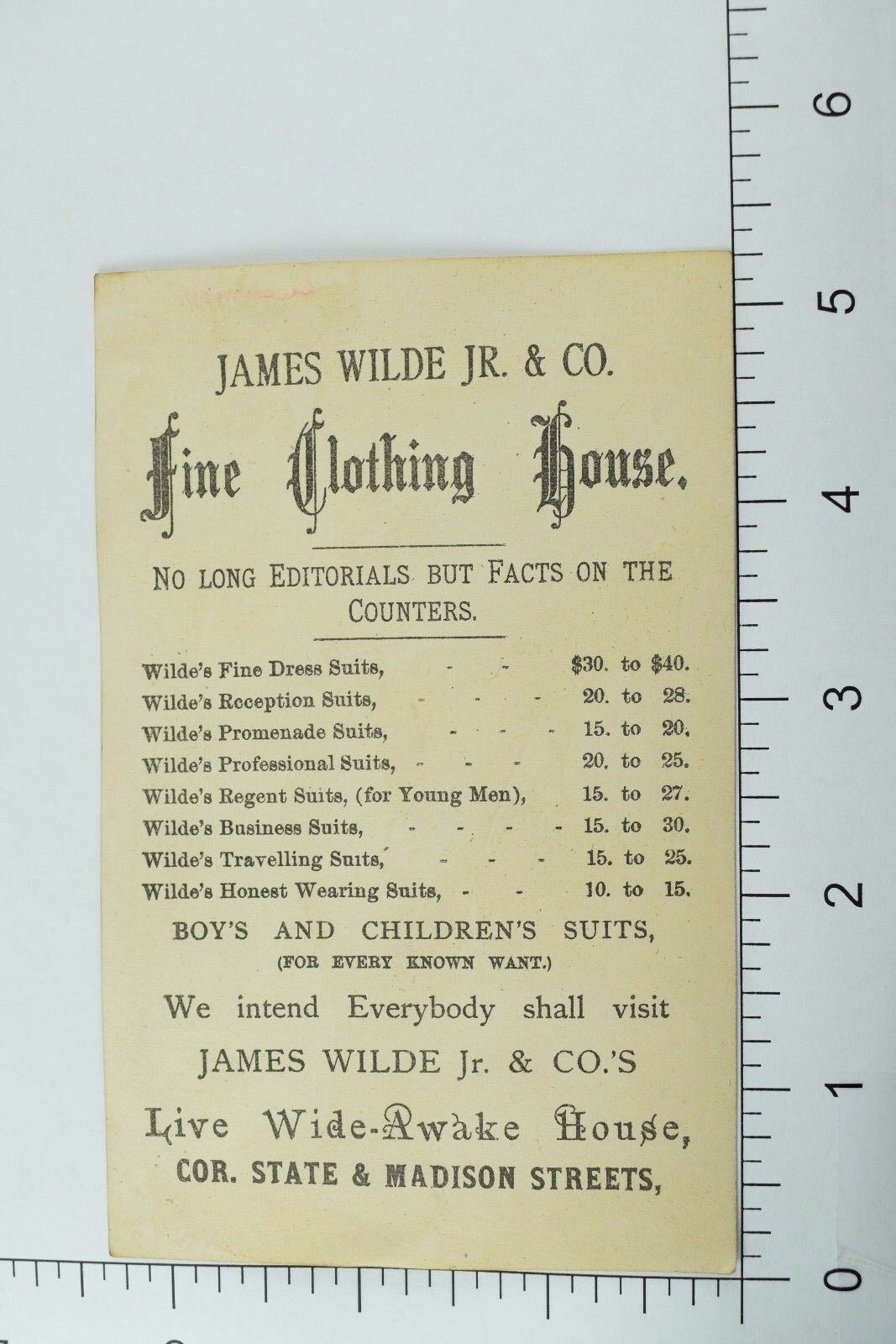 1870's-80's James Wilde Jr. & Co Clothiers Anthropomorphic Frogs Pond Scene P64 | Ephemera ...