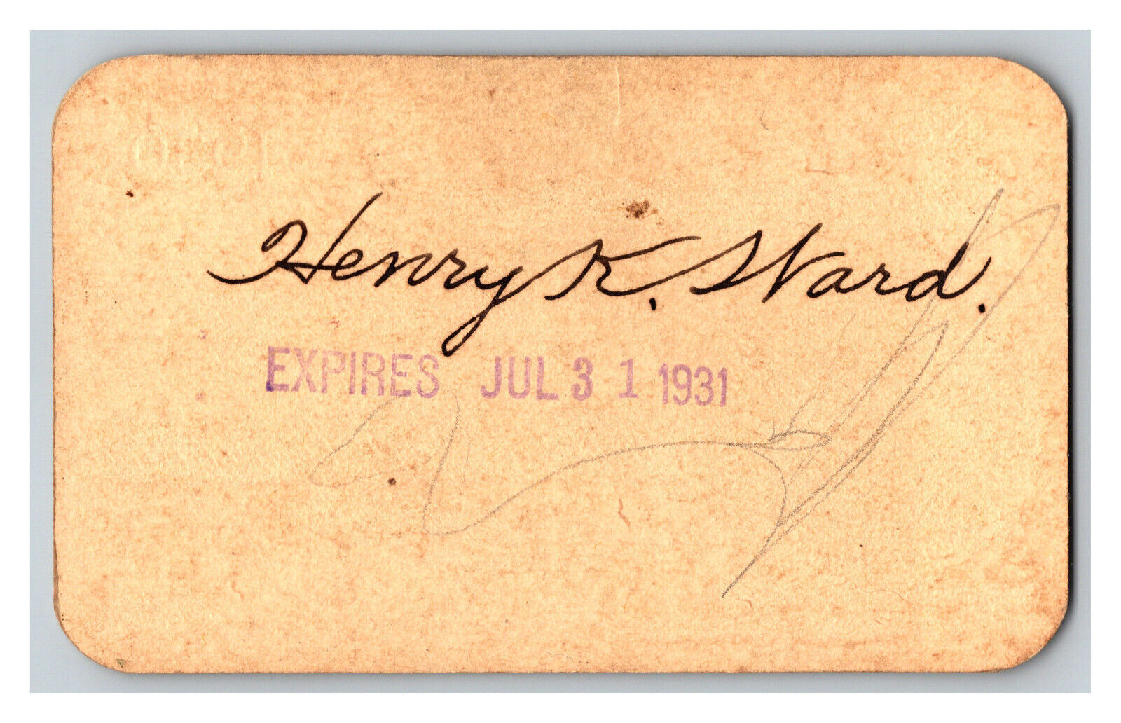 National Rifle Association NRA Vintage 1930 Annual Membership Card ...