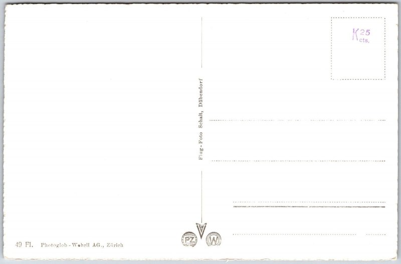 Zurich Switzerland Panorama Buildings Ocean Mountain Real Photo RPPC ...