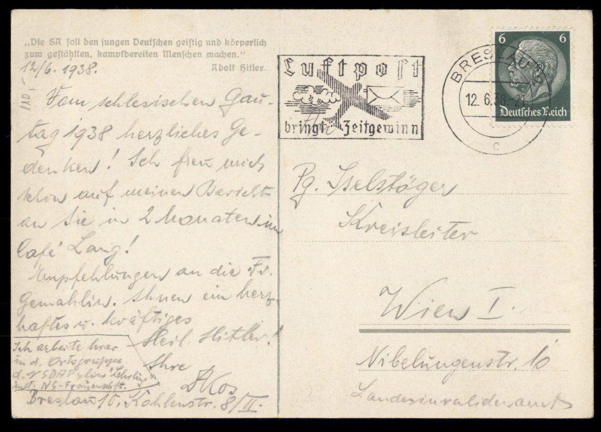 3rd Reich Germany SA SS NSFK RAD Sports Championships Breslau ...