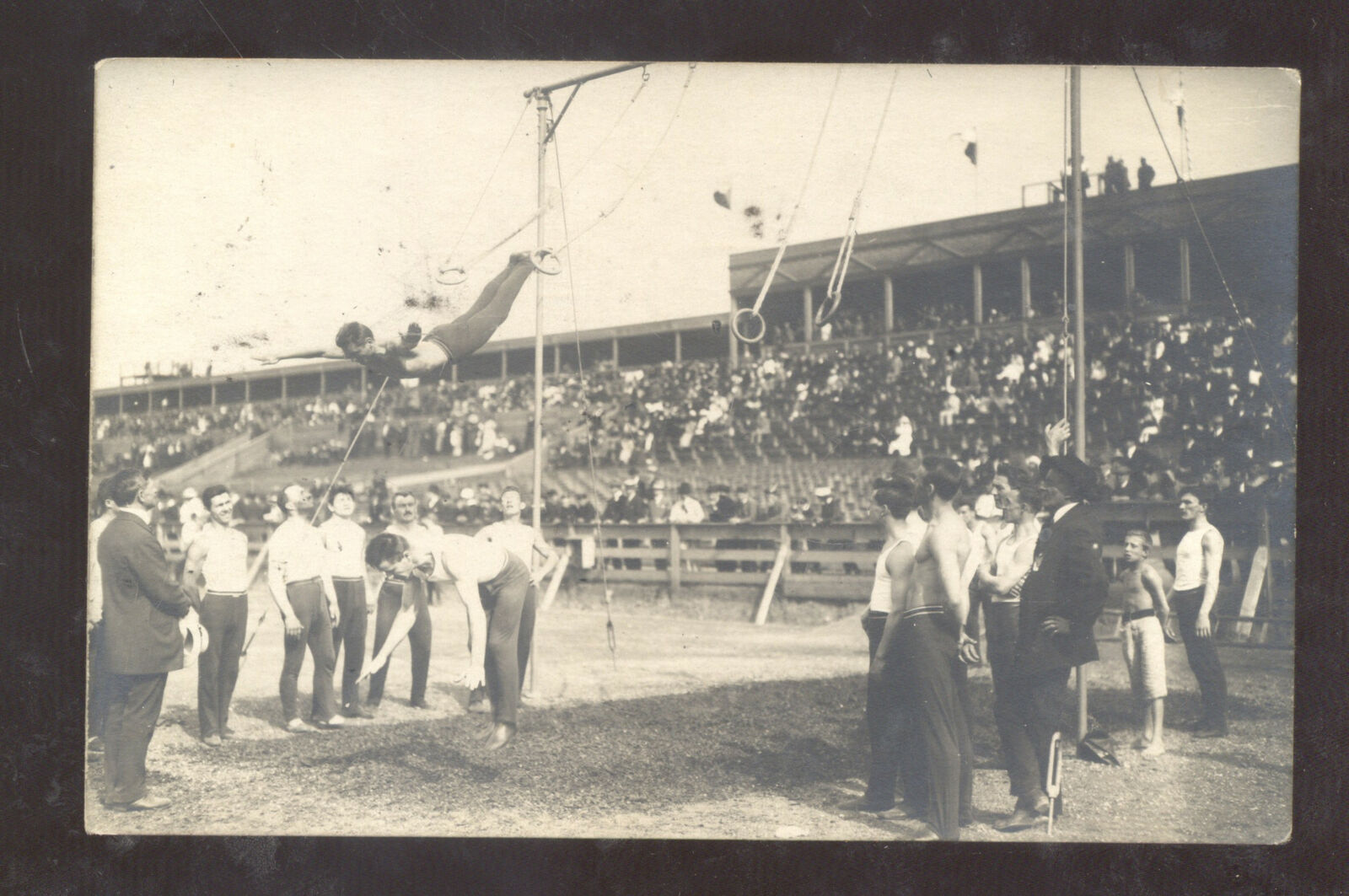 Rppc Circus Carnival Trapeze Performer Vintage Real Photo Postcard ...