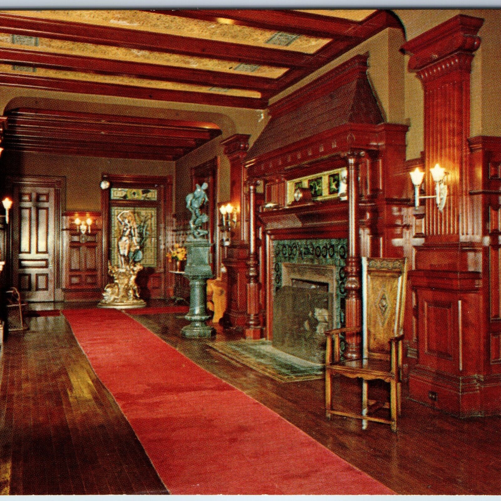 c1950s Proctor, Vt. Wilson Castle Reception Hall Mahogany Woodwork ...