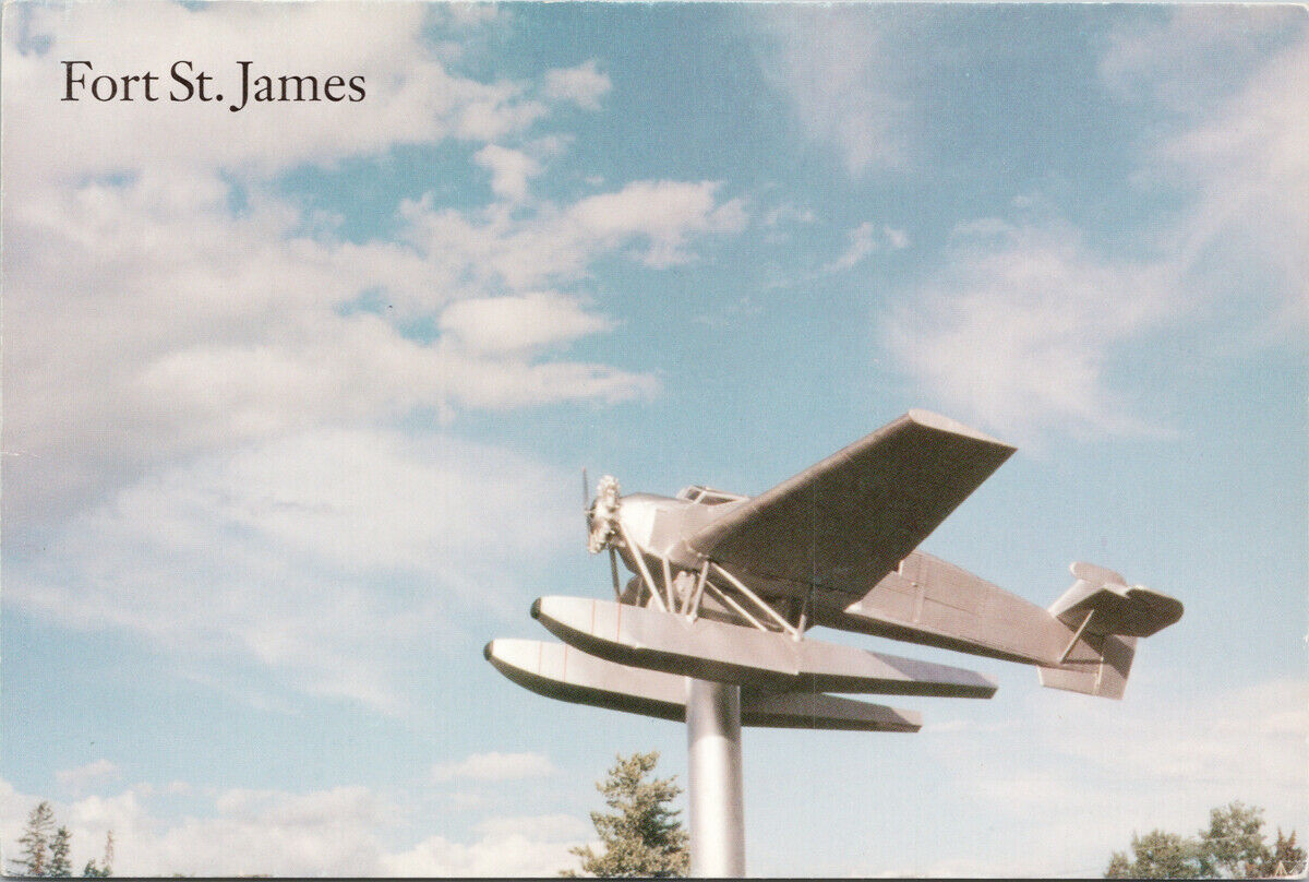 Fort St. James BC German Junkers W34 Float Plane Model Unused Postcard ...