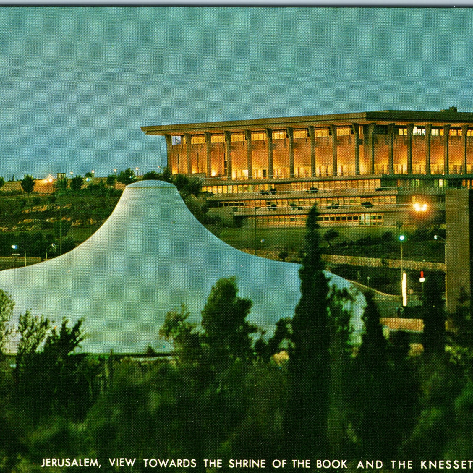 c1970s Jerusalem Israel Shrine of Book Israel Museum Knesset Building ...
