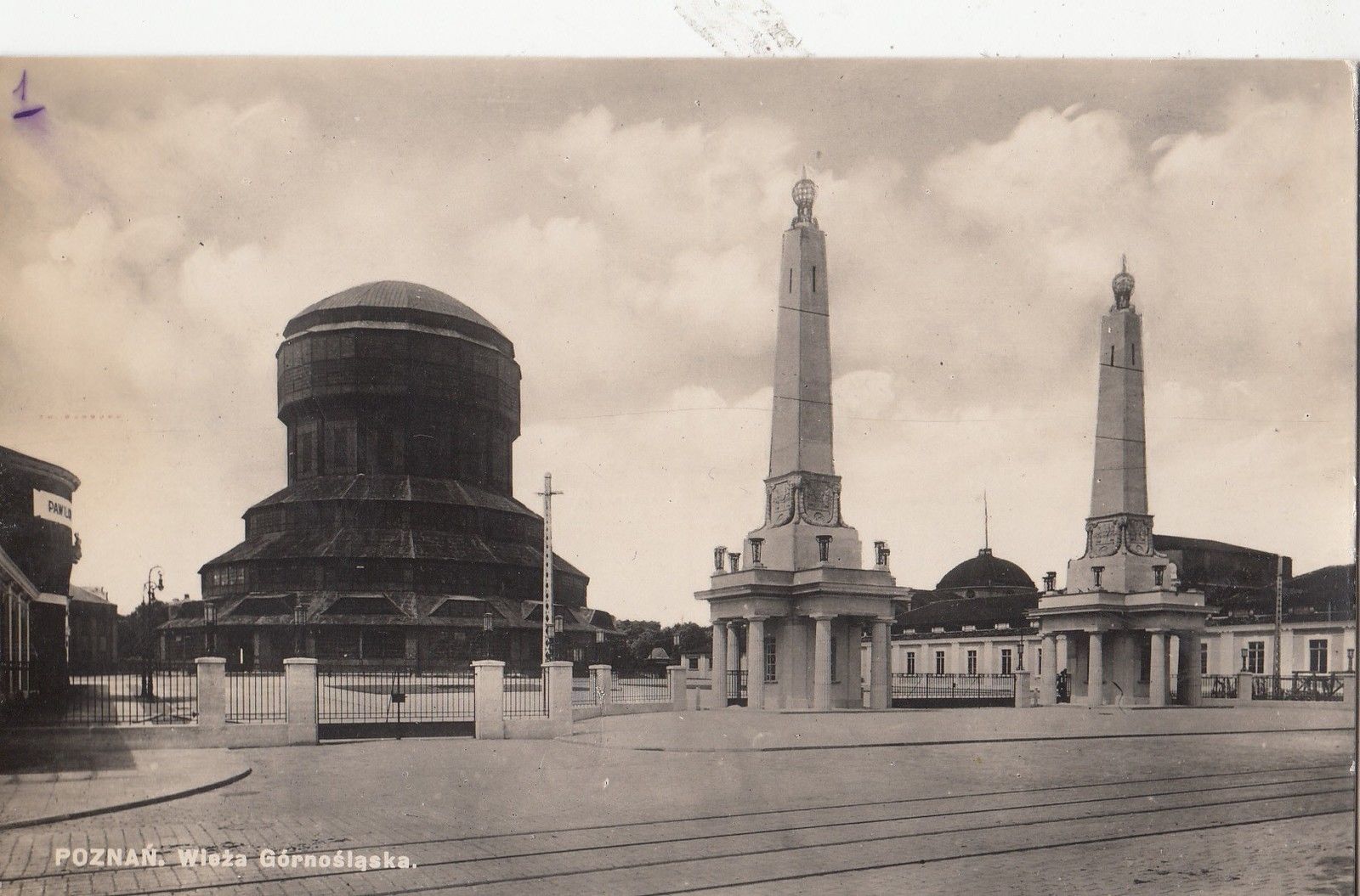 B80693 poznan wieza gornoslaska posen poland front/back image | Europe ...
