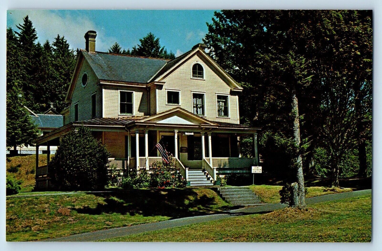 Chinook Washington WA Postcard House Museum Fort Columbia Historical ...