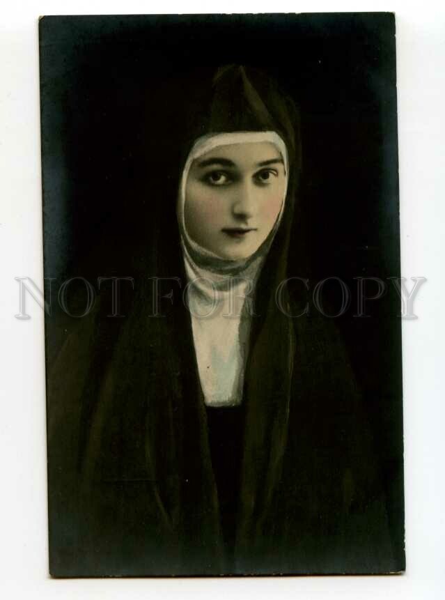 488174 Lina CAVALIERI Italian OPERA singer NUN Vintage PHOTO postcard ...