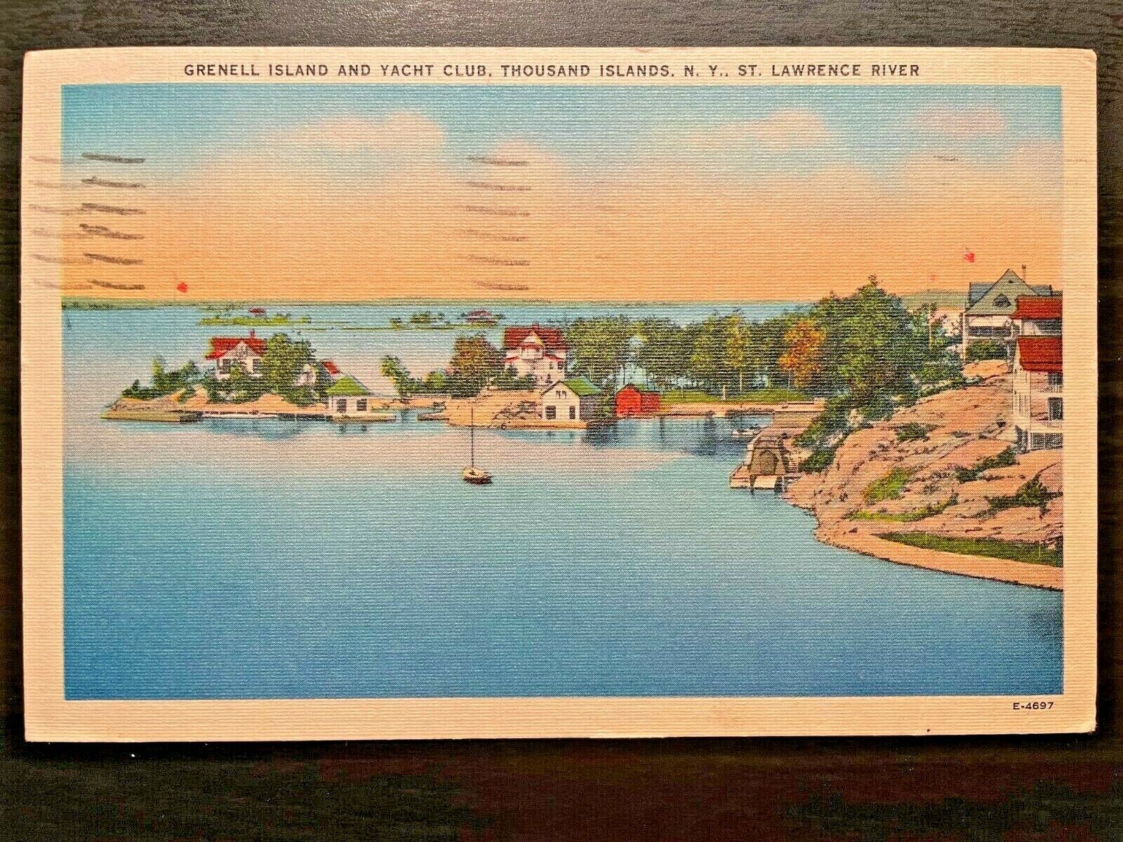 Vintage Postcard 1953 Grenell Island Yacht Club Thousand Islands ...