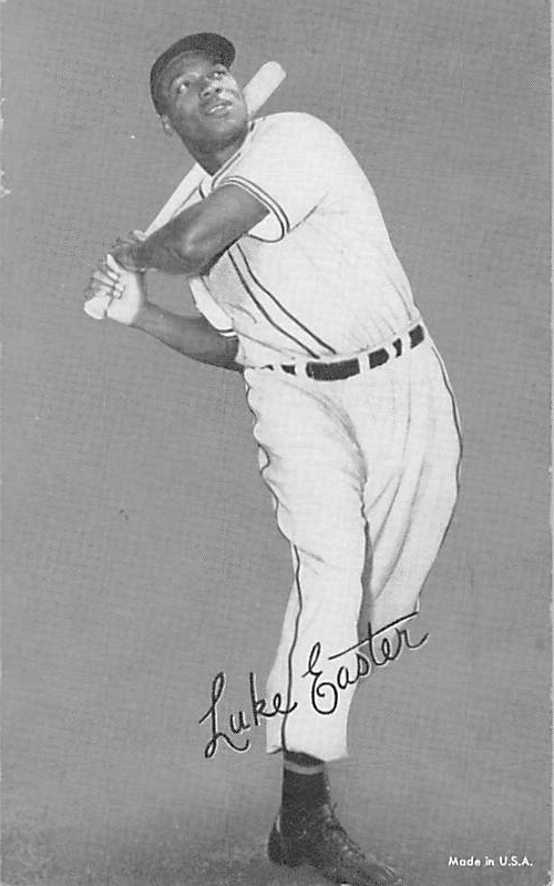 Luke Easter Baseball Exhibition Card View Postcard Backing | Topics ...