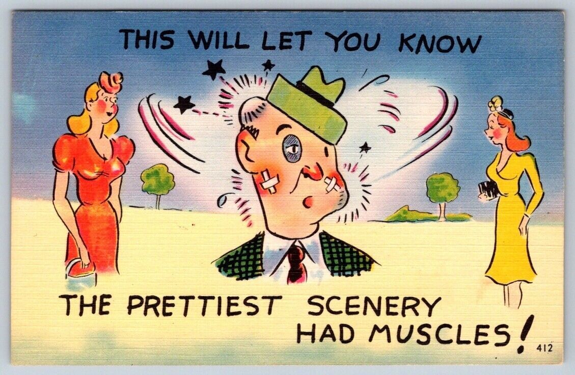 This Will Let You Know The Prettiest Scenery Had Muscles, Comic Linen ...