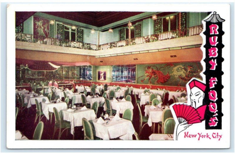NEW YORK CITY, NY ~ Roadside RUBY FOO'S Chinese RESTAURANT 1951 ...