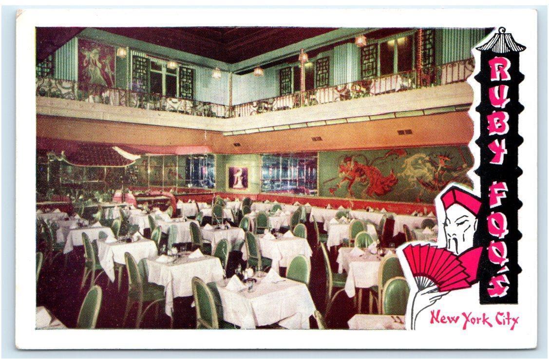 NEW YORK CITY, NY ~ Roadside RUBY FOO'S Chinese RESTAURANT 1951 ...