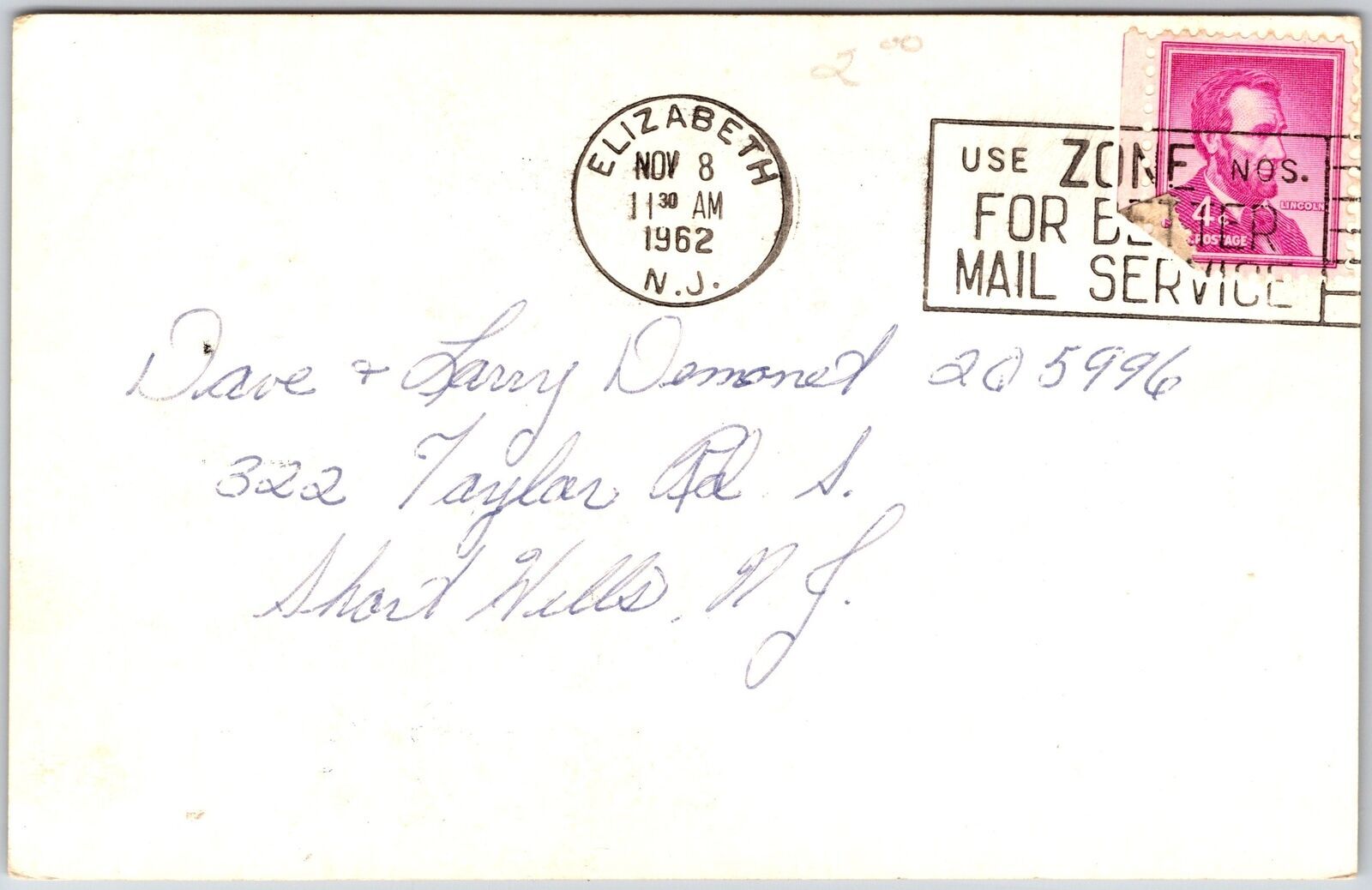 1962 QSL Radio Card KB6301 Clark NJ Amateur Radio Station, Vintage ...