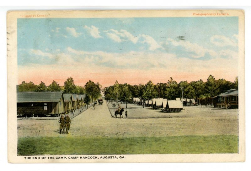 Military - US Army. Scene at Camp Hancock at Augusta, GA | Topics ...