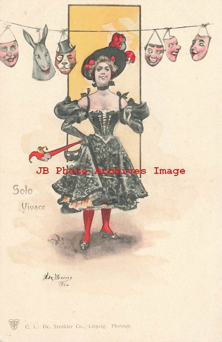 Willy Werner, Dr Trenkler No C.1, Solo Vivace, Woman Dancing Below ...