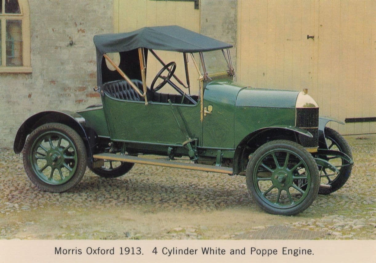 Morris Oxford 1913 4 Cylinder White & Poppe Engine Classic Car Postcard ...