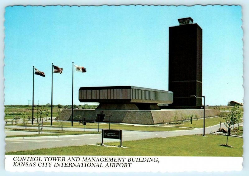 KANSAS CITY International Airport, MO ~ Control Tower 1960s-70s -4"x6 ...