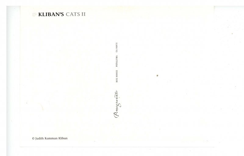 Kliban's Cats II - Cats With Dog. Artist: Judith K. Kliban (6.5" X 4.75 ...