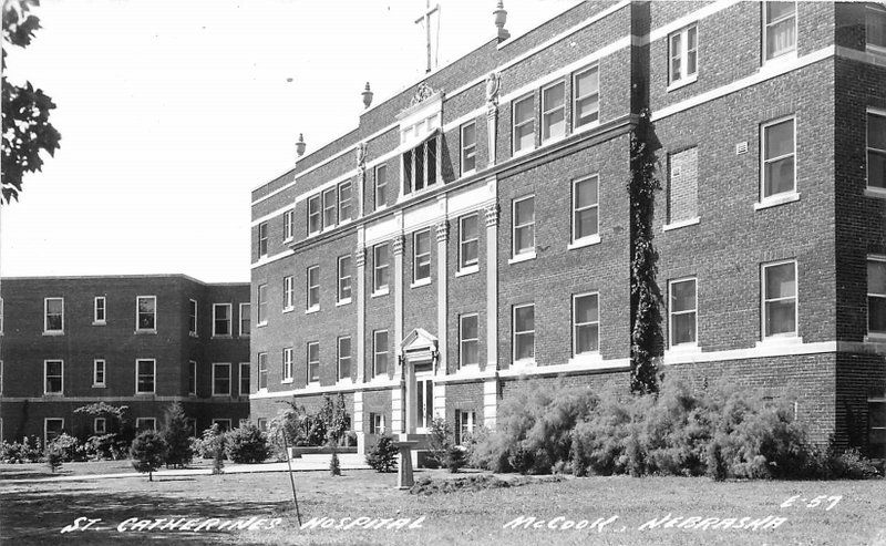 1950s St Catherine's Hospital McCook Nebraska Cook RPPC real photo ...