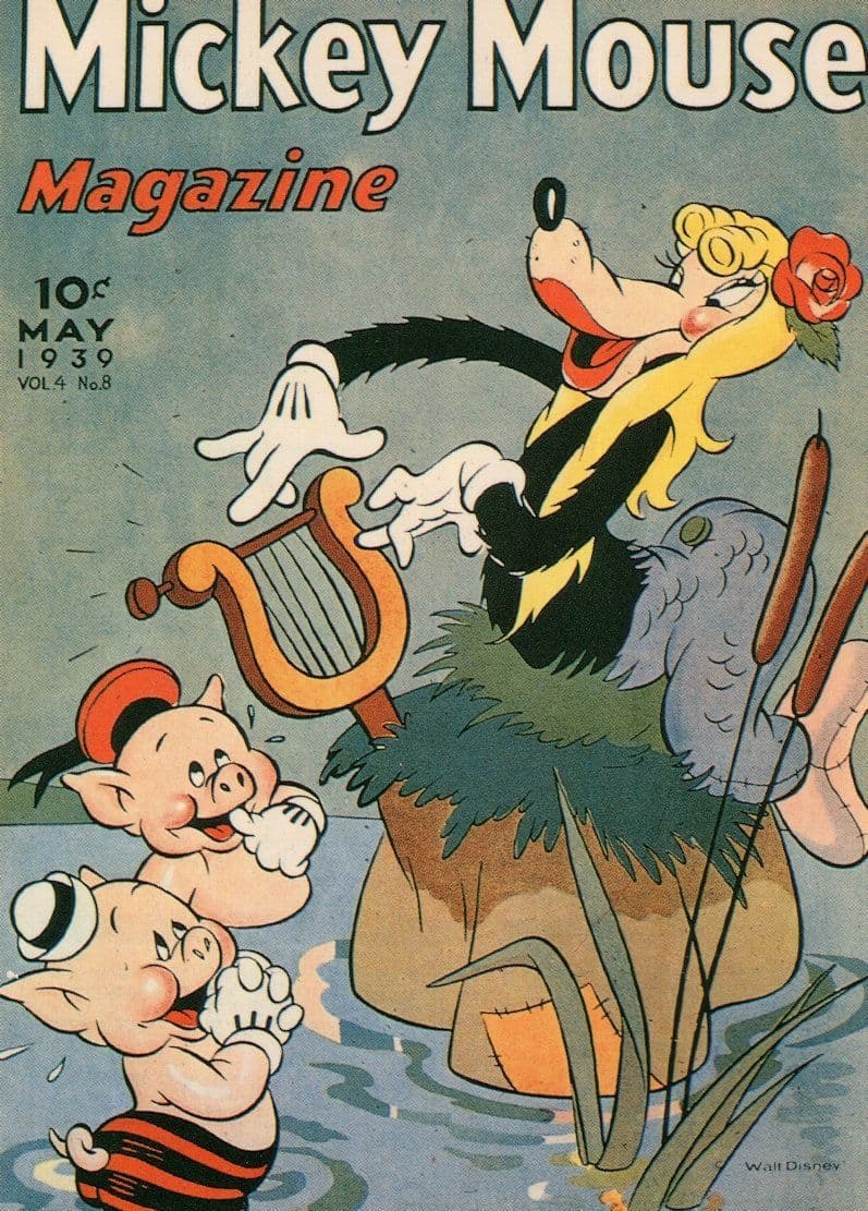 Mickey Mouse Magazine Three Little Pigs Walt Disney Postcard | Topics ...