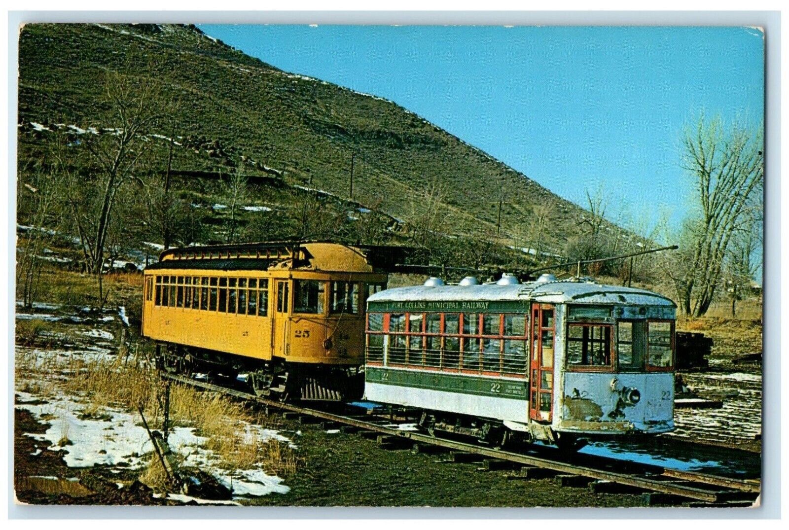 c1960's Colorado Railroad Museum Golden Passenger Trolleys CO Vintage ...