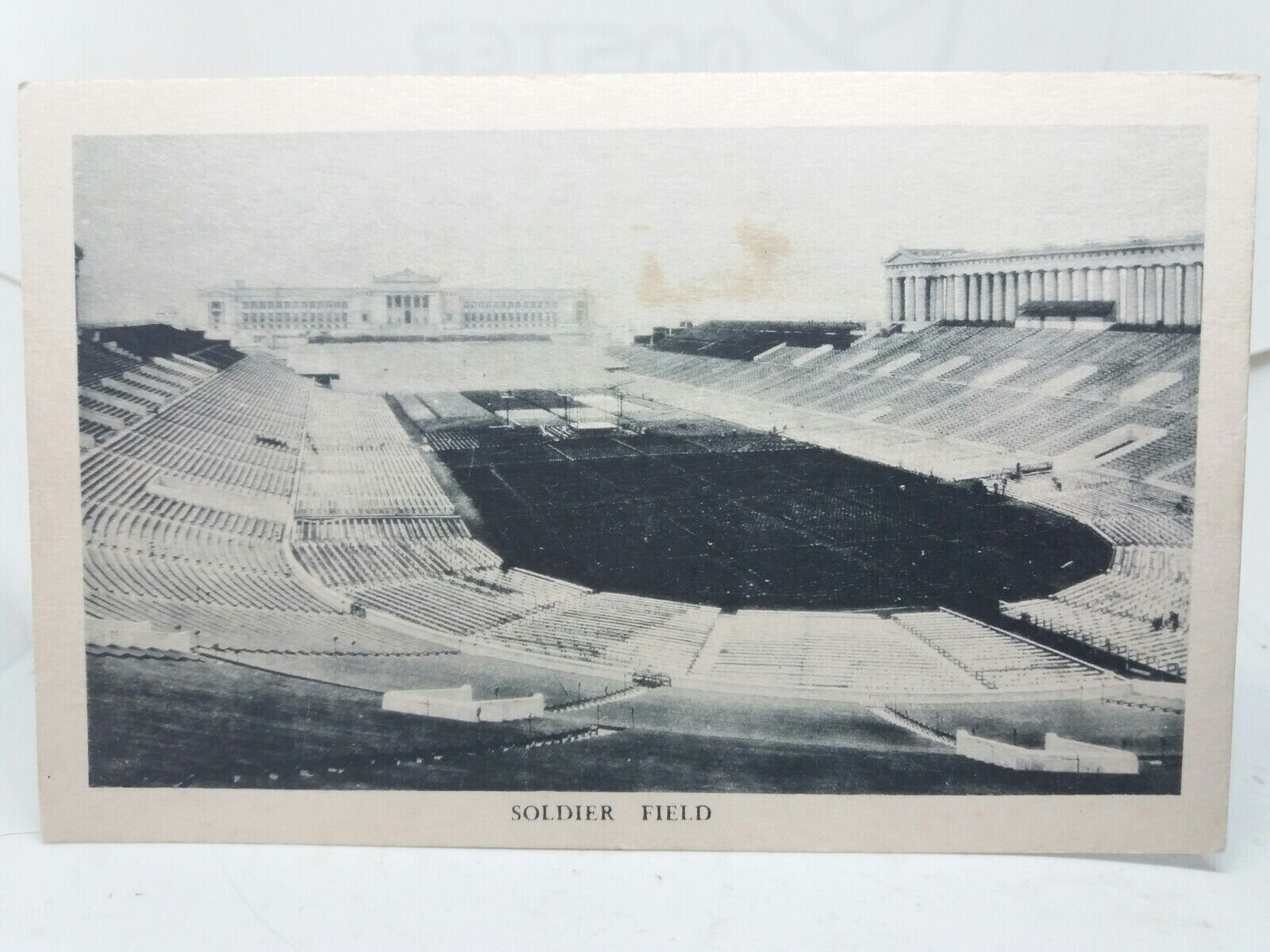Soldier Field Stadium Burnham Park Chicago Illinois Vintage Postcard ...