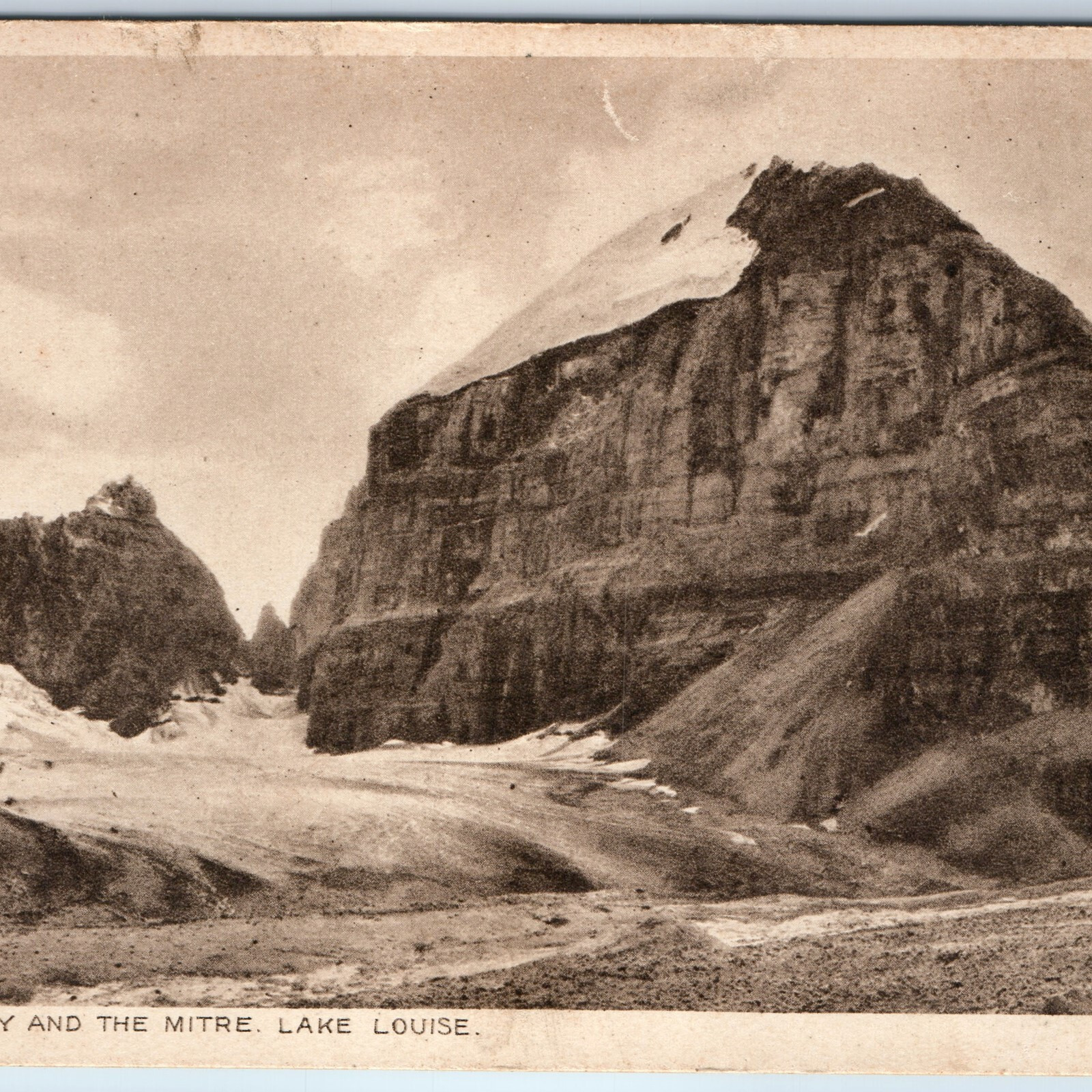 c1910s Lake Louise AB Mt Lefroy Mitre Peak Canadian Pacific Railway ...
