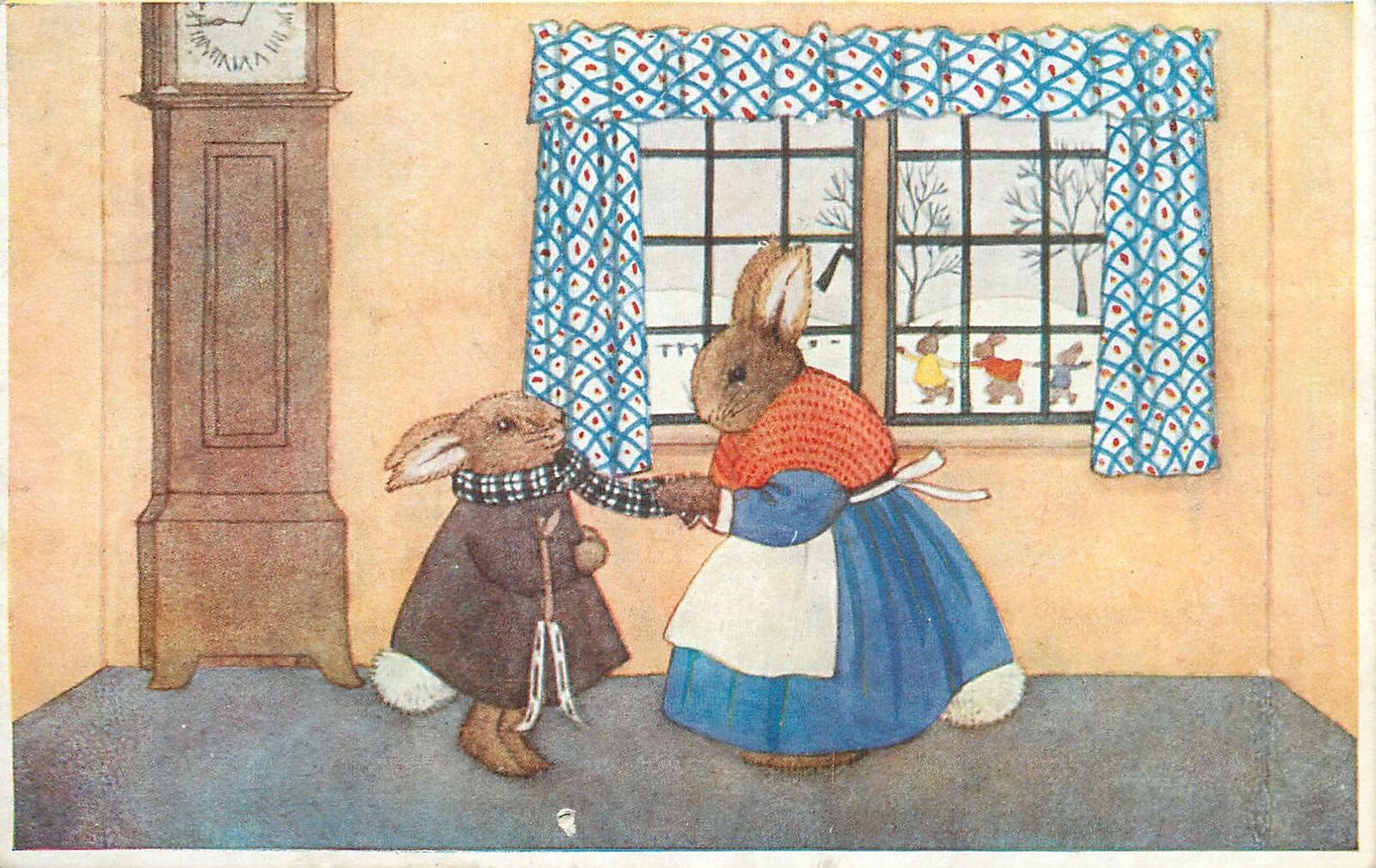 Careful Mother Rabbit Margaret Tempest Antropomorphic Dressed Animals ...