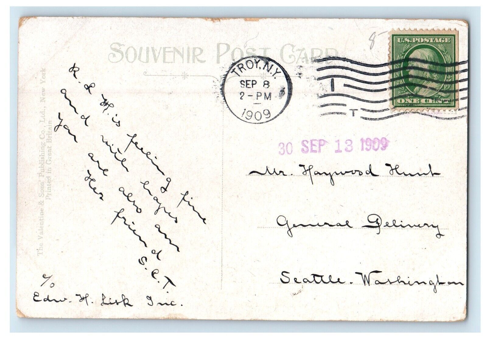 1909 The Old Burden Water Wheel Troy New York NY Posted Antique ...