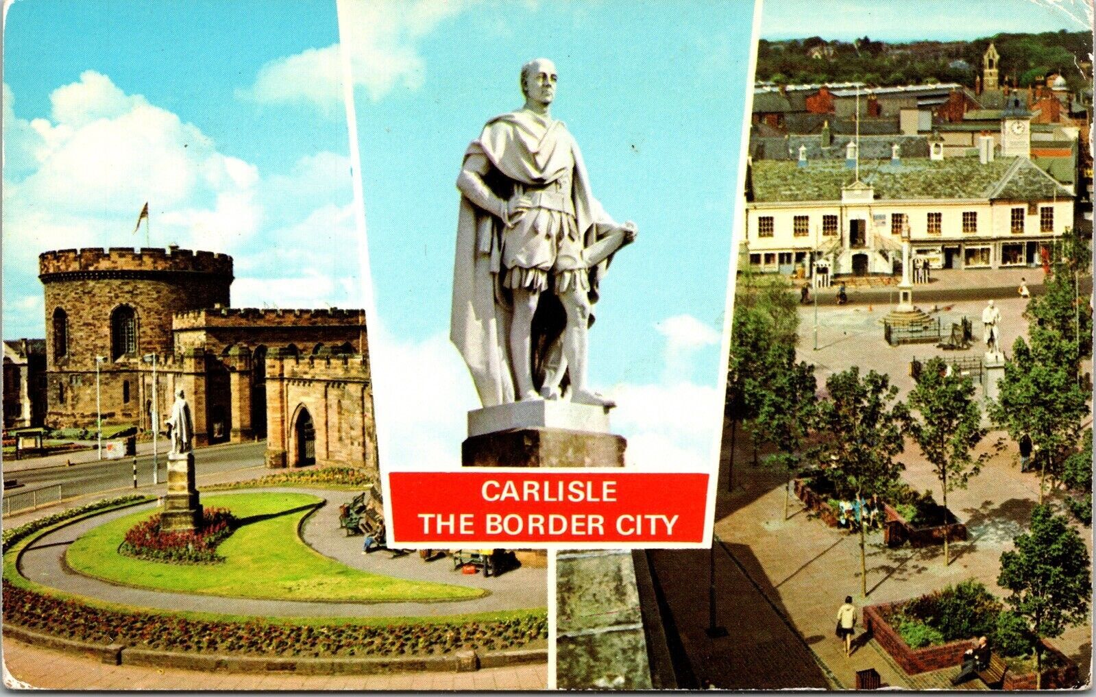 Carlisle Border City Multiview Earl Lonsdale Statue Paved Pedestrian ...