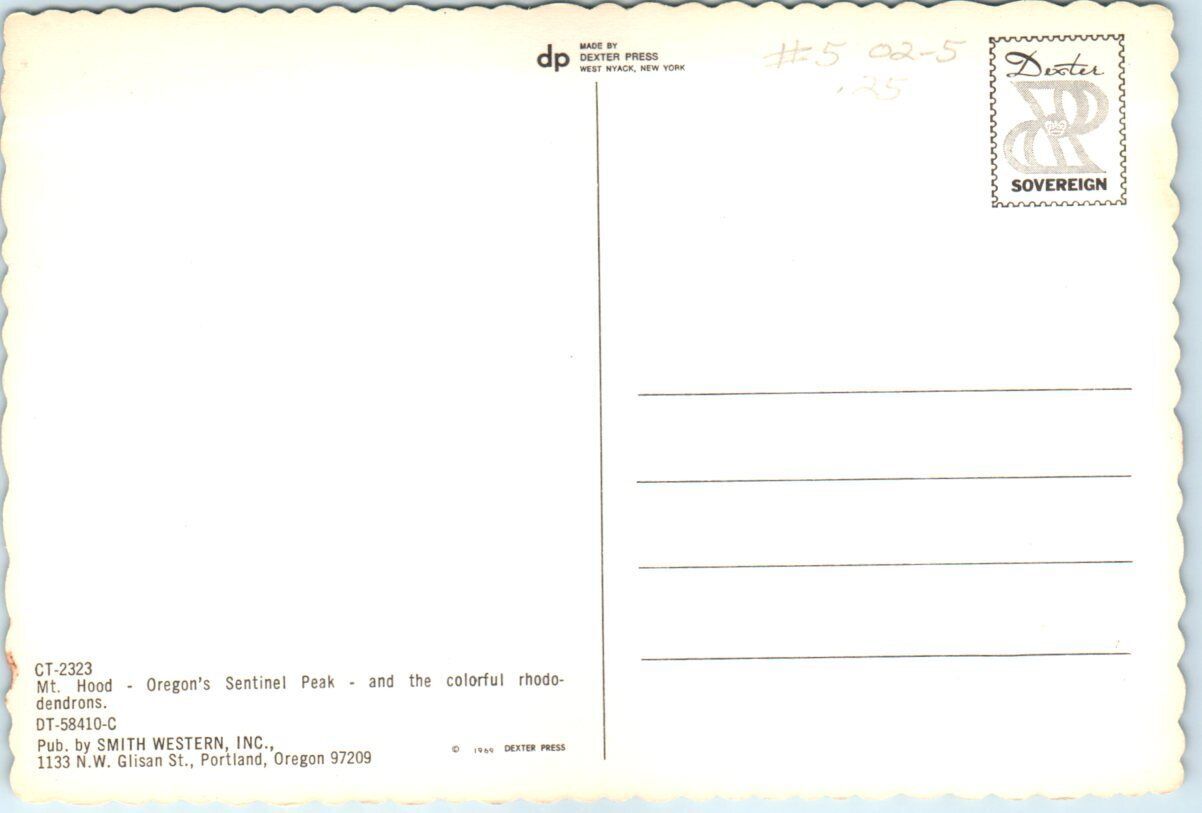 Oregon's Sentinel Peak and the colorful rhododendrons, Mount Hood ...