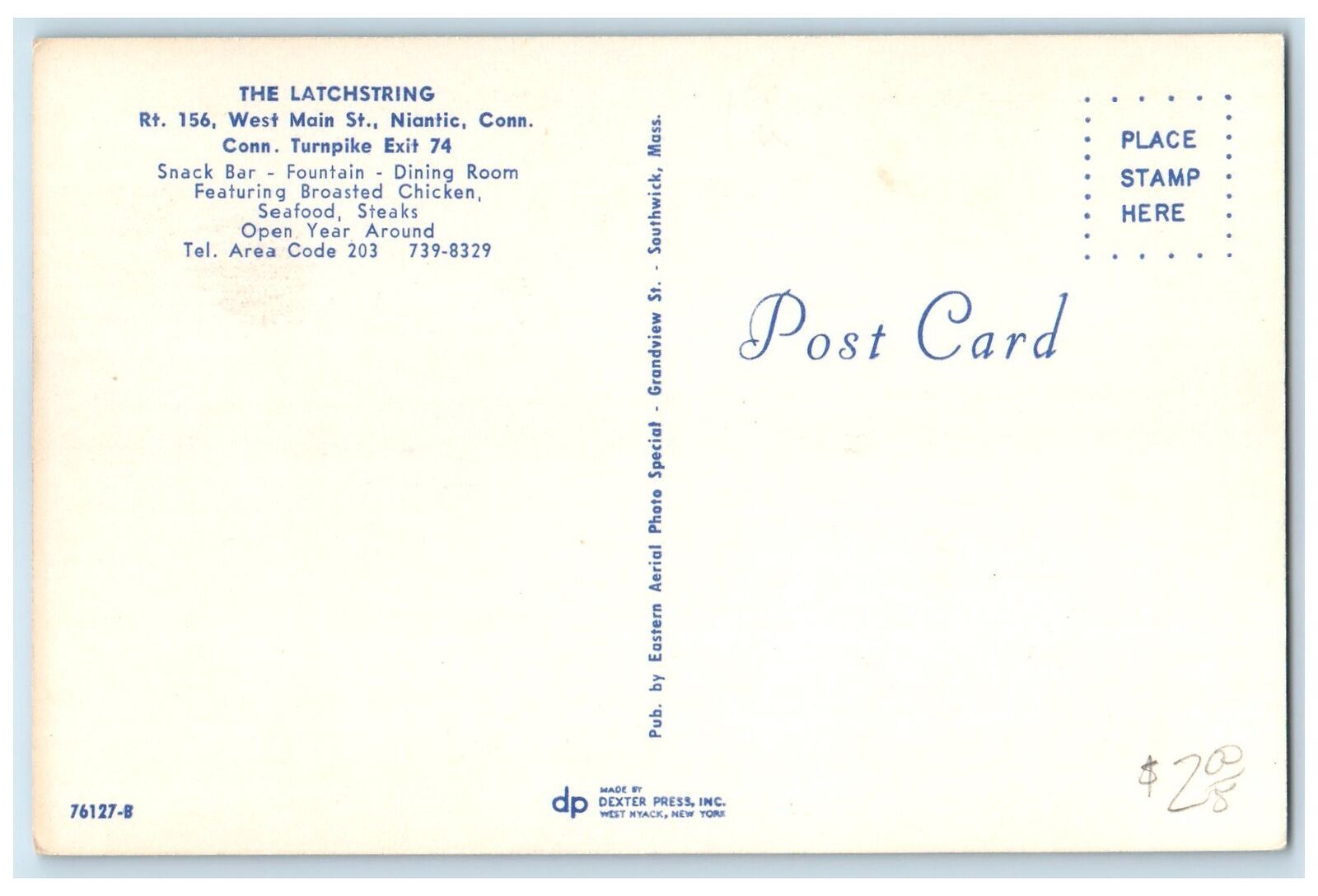 c1950's The Latchstring Restaurant Classic Cars Niantic Connecticut CT ...