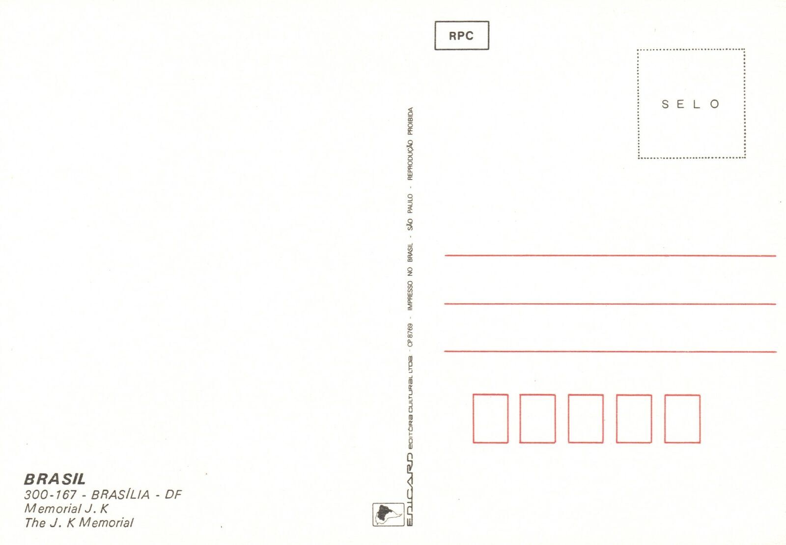 Postcard The J. K. Memorial Presidential Museum Mausoleum Brasília ...