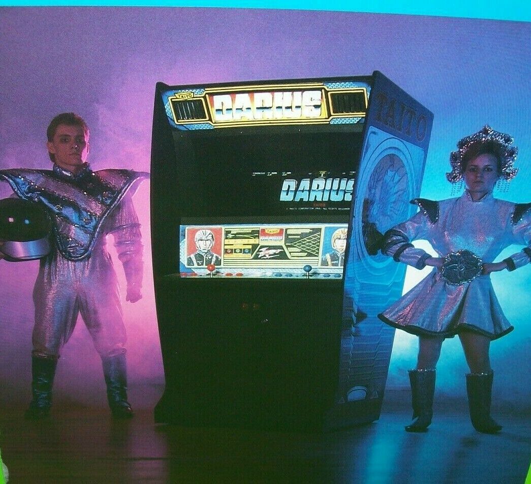 Darius Arcade Game FLYER 1987 Original Artwork Sheet Taito Space Age ...