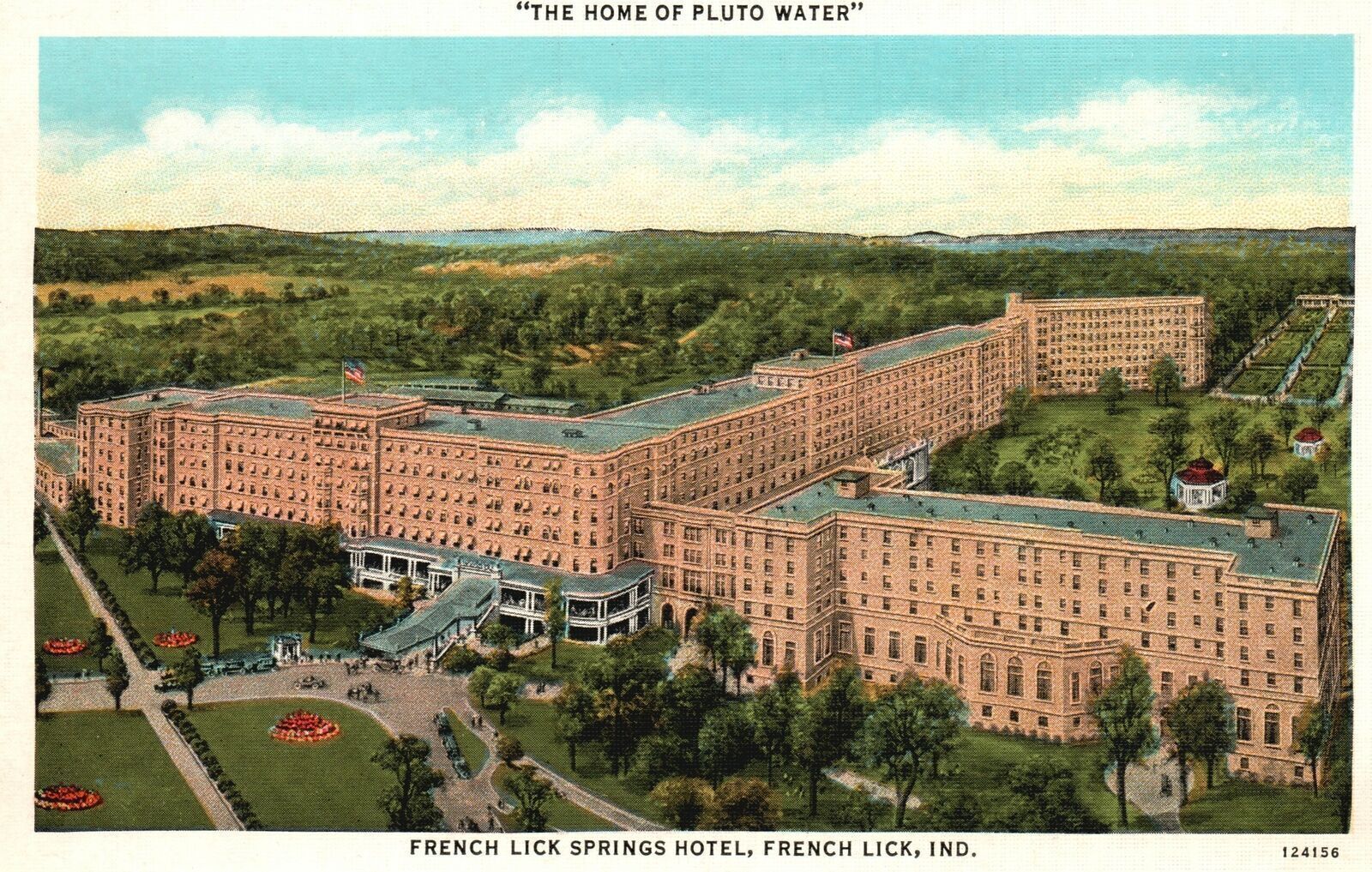 ?Vintage Postcard 1920's Home of Pluto Water French Lick Springs Hotel ...