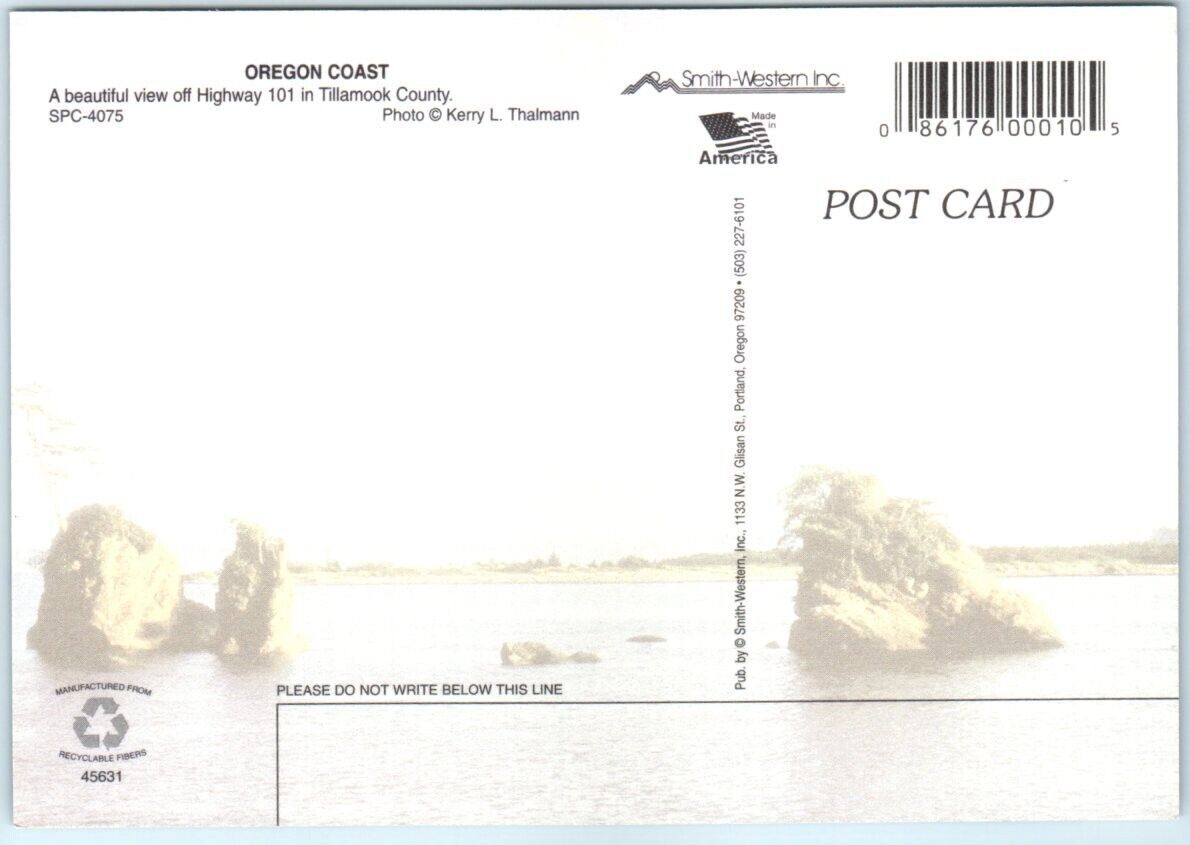 Postcard - A beautiful view off Highway 101, Oregon Coast - Oregon ...