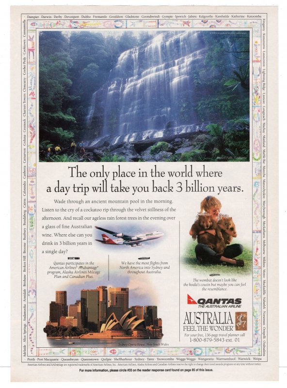 Qantas - The Australian Airline - 1990's Vintage Ad (Feel the Wonder ...