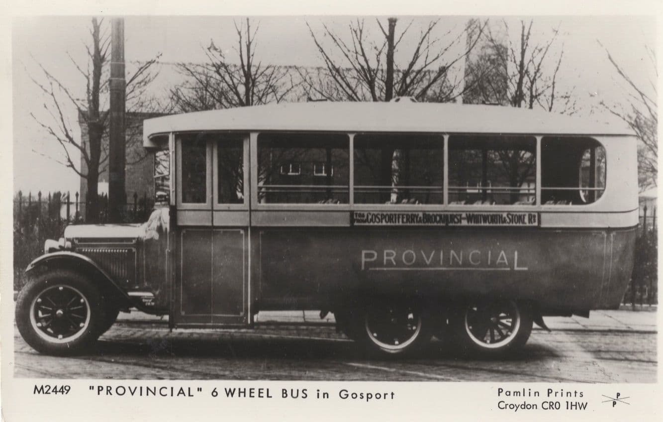 Gosport 6 Wheel Bus Tram Provincial Rare Transport Postcard | Ephemera ...