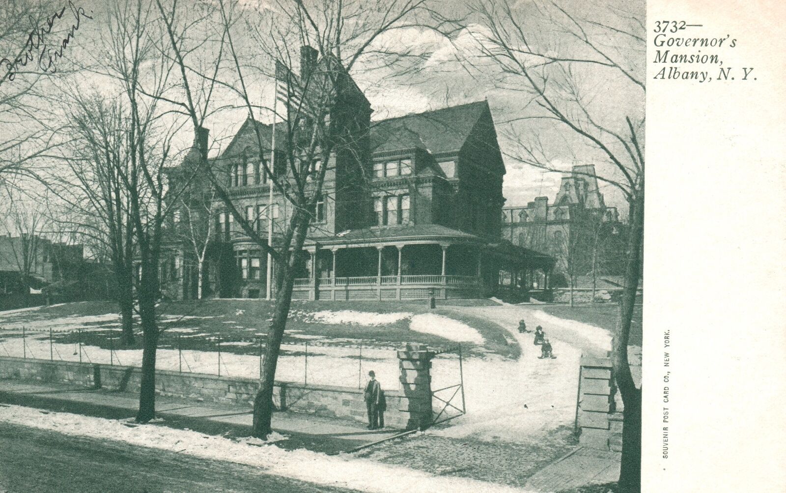 Vintage Postcard View Of Governor's Mansion Landmark Albany Souvenir ...