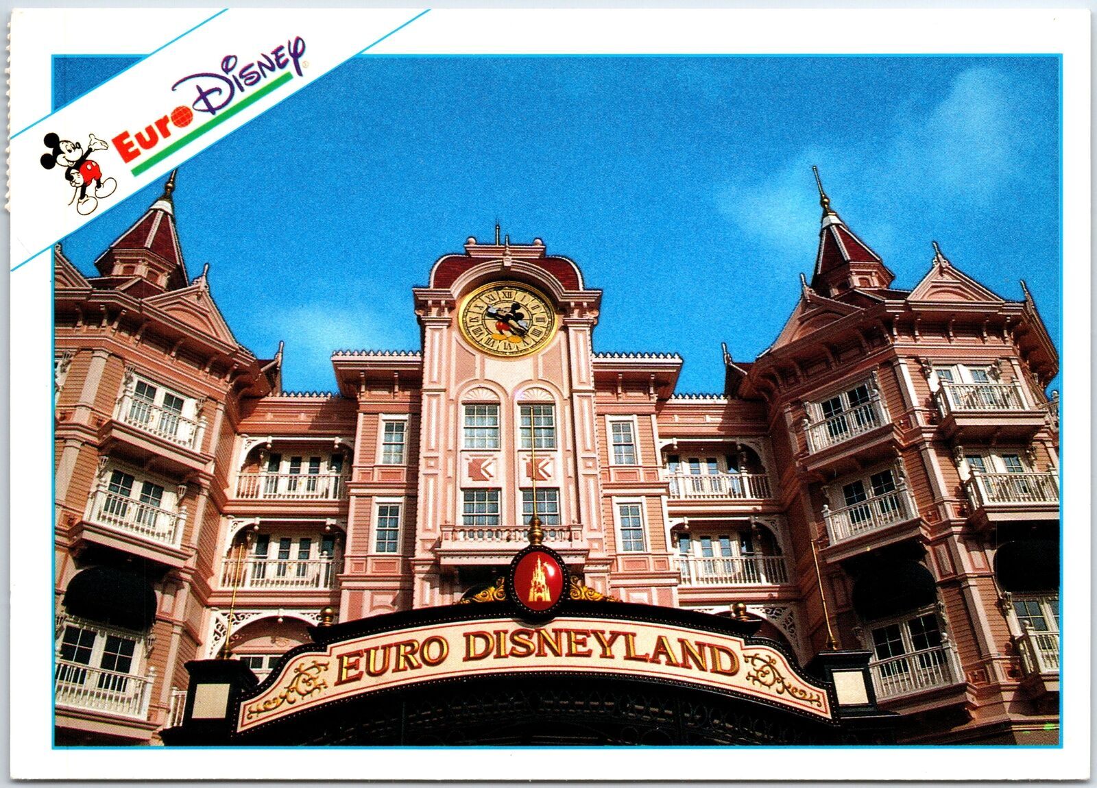 Vintage Continental Size Postcard the Paris Disneyland Hotel at Euro ...