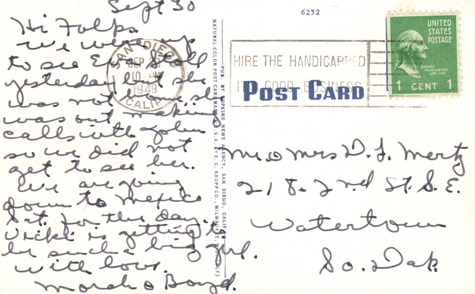 Vintage Postcard 1949 Joshua Palms Red Rock Cliffs California Desert ...