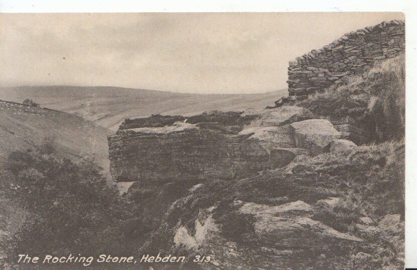 Yorkshire Postcard - The Rocking Stone - Hebden - Ref 1331A | Europe ...