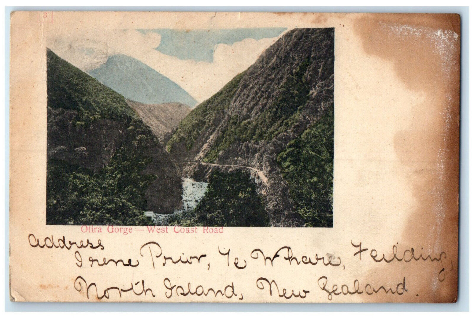 1905 Otira Gorge West Coast Road North Island New Zealand Posted ...