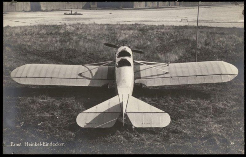 Germany WWI-era Ernst Heinkel Eindecker Airplane RPPC G65027 | Europe ...