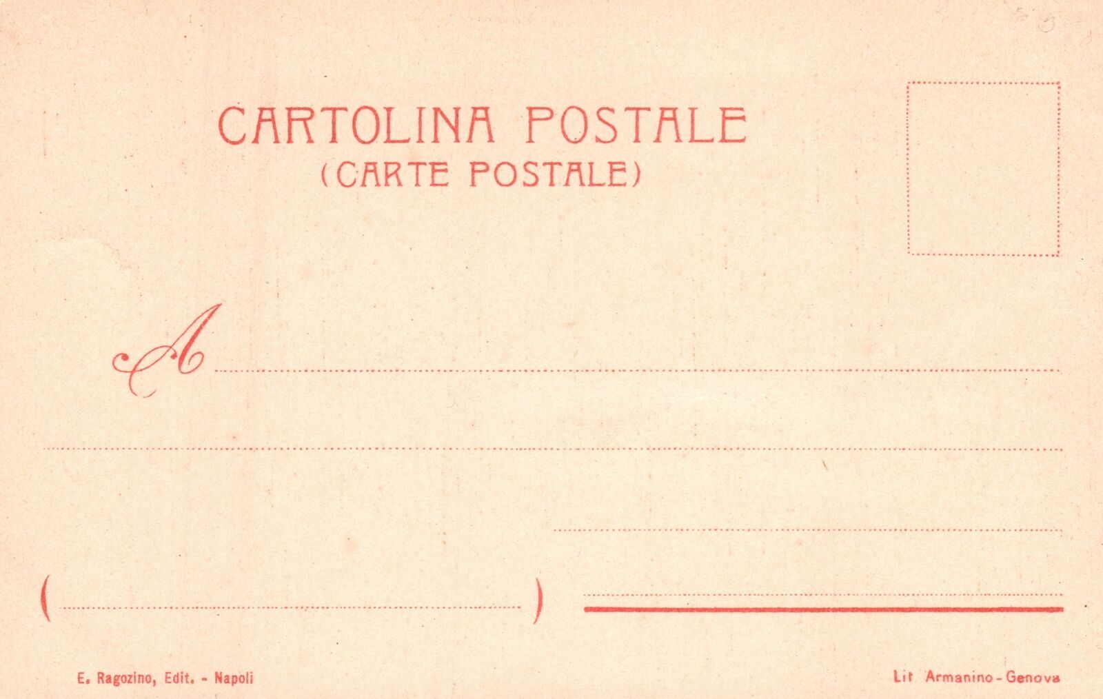 Vintage Postcard 1900's Napoli Passo Porto Lower Harbor Port Naples ...