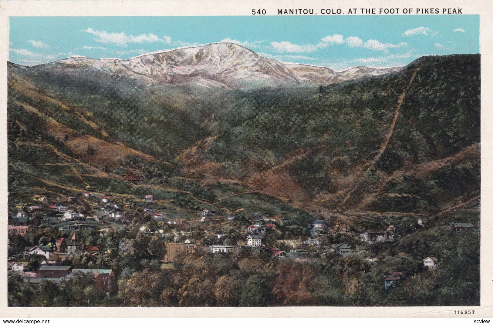 MANITOU, Colorado, 1910-1930s; At The Foot Of Pikes Peak | United ...