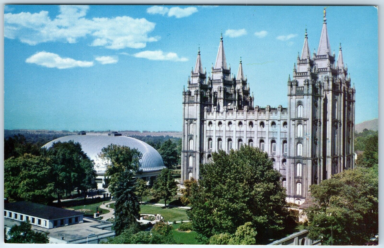 c1950s Salt Lake City, UT Temple Square Mormons Tabernacle Cathedral ...