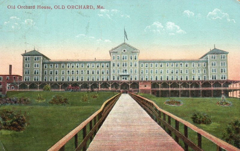 Vintage Postcard 1910's Old Orchard House Historical Hotel Old Orchard ...