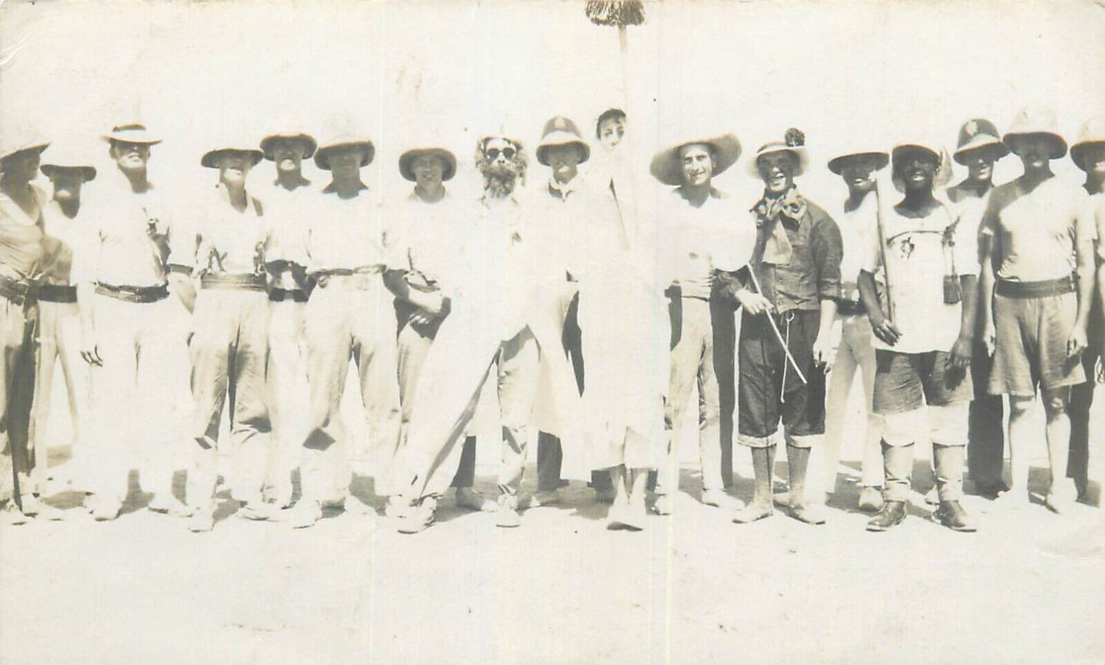 Colonial soldiers military life donkey regimental iconic real photo ...