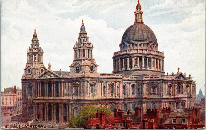 St Pauls Cathedral Front View London England Historic Landmark DB ...